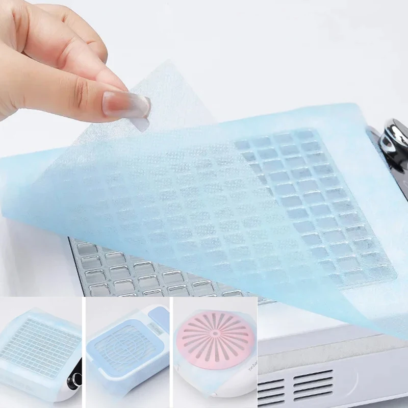 100Pc-Nail-Dust-Collector-Filter-Paper-Manicure-Dustproof-Replace-Nail ...