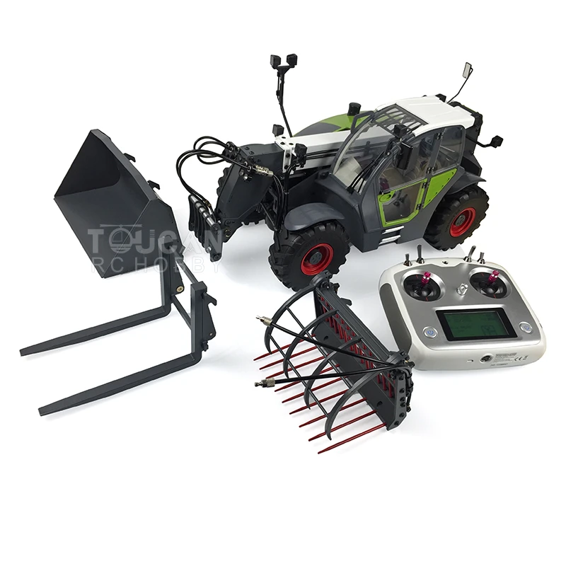 Jdm 1/14 Rtr Telescopic Rc Hydraulic Forklift Remote Control Loader ...