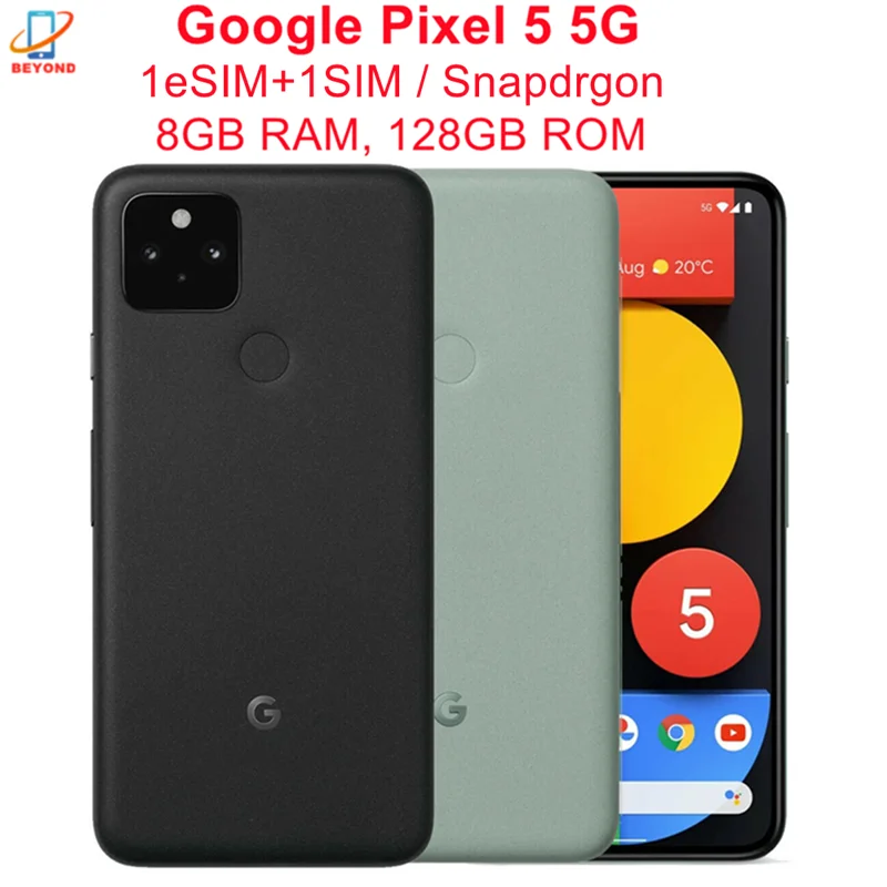 Google Pixel 5 Pixel5 5G 6.0" 8GB RAM 128GB ROM NFC Octa Core ...