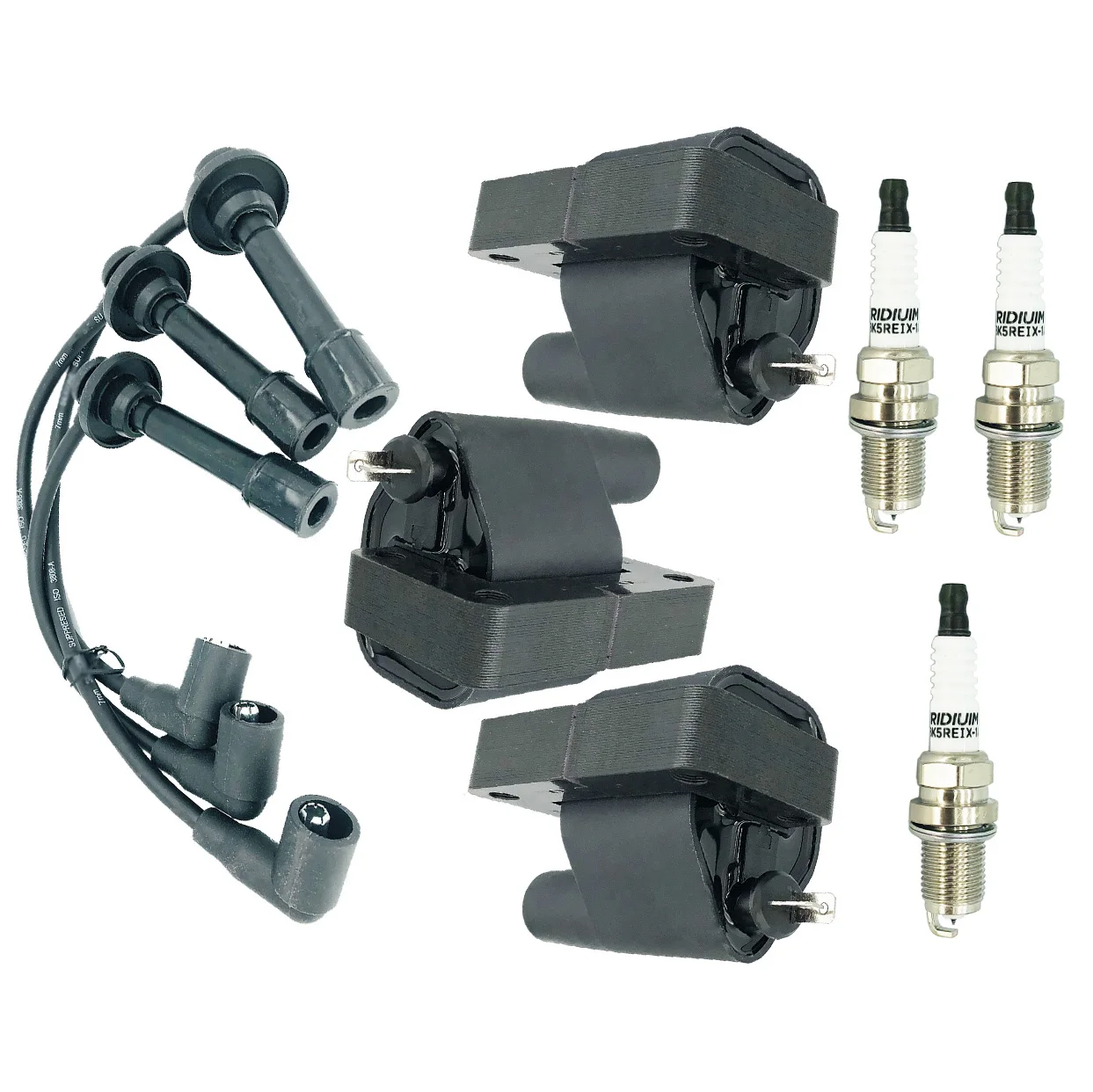 1 SET IGNITION COIL AND WIRE IRIDIUIM SPARK PULG FOR CHERY QQ3 LAWN ...
