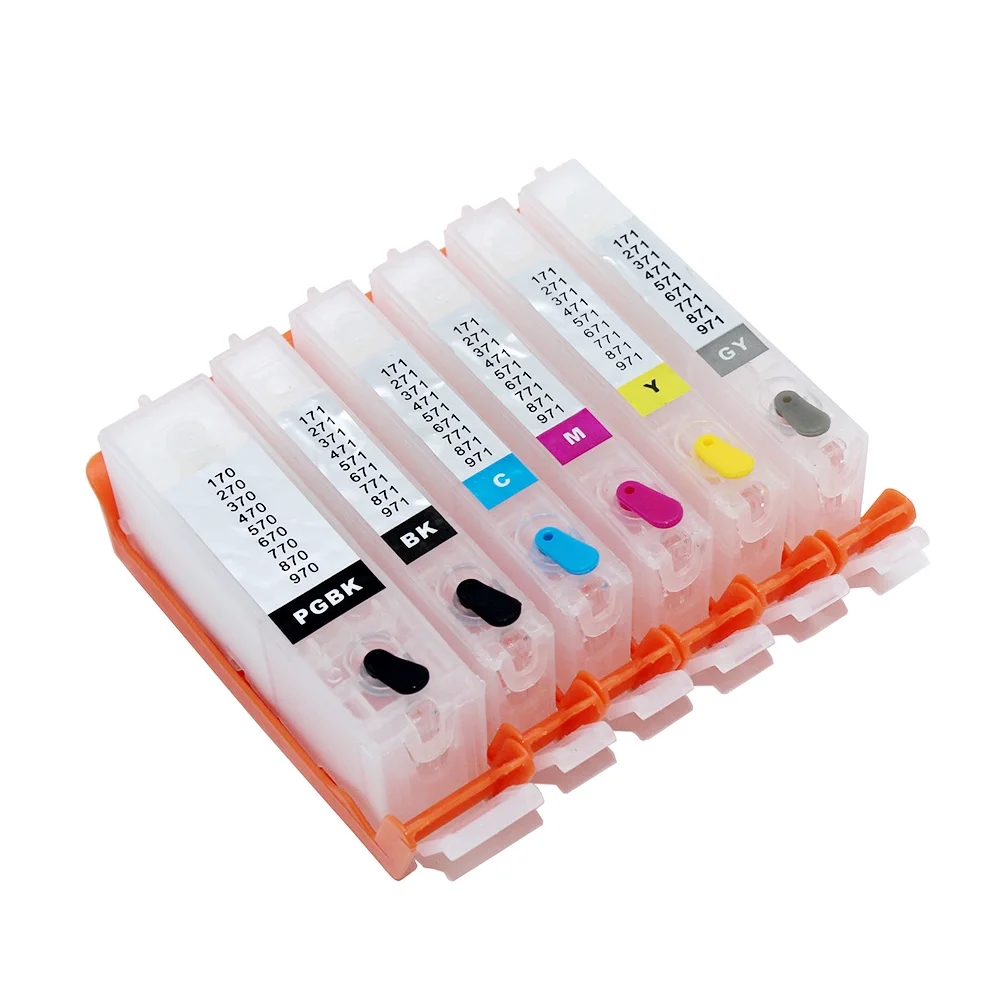Pgi-370 Cli-371 Refill Ink Cartridge For Canon Pixma Mg7730 Mg7730f ...