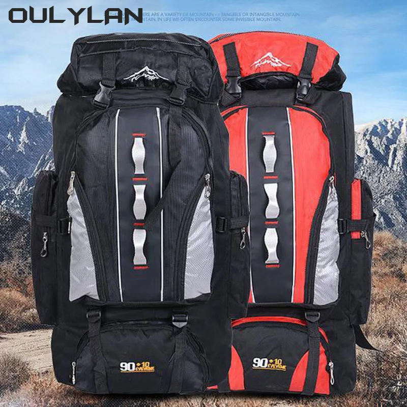 90L-Waterproof-Hiking-Camping-Backpack-Trekking-Rucksack-Travel-Outdoor ...