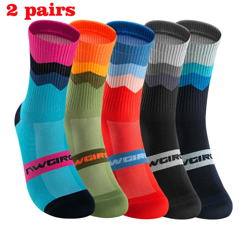 2pairs-Professional-Cycling-Socks-Breathable-Road-Bicycle-Socks-Men ...