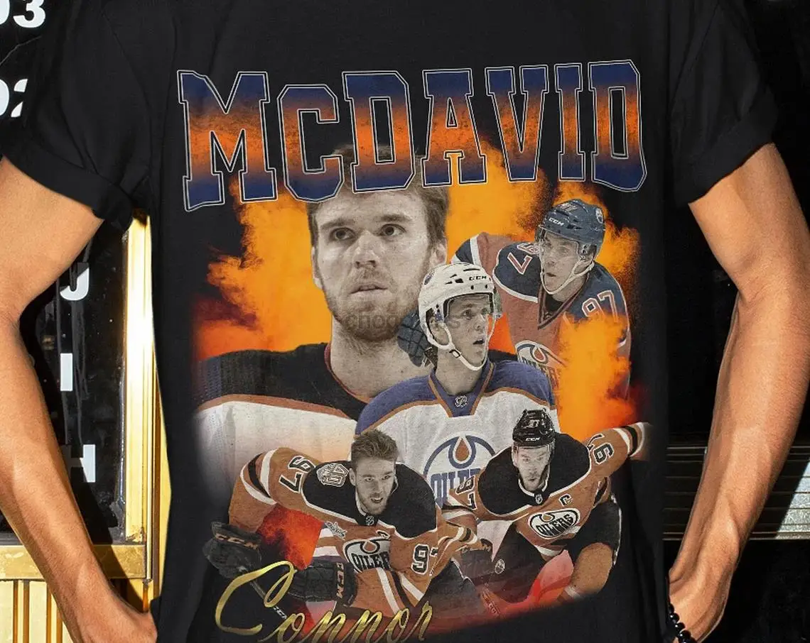 CONNOR McDAVID Shirt Connor McDavid Vintage Shirt Connor McDavid Jersey ...