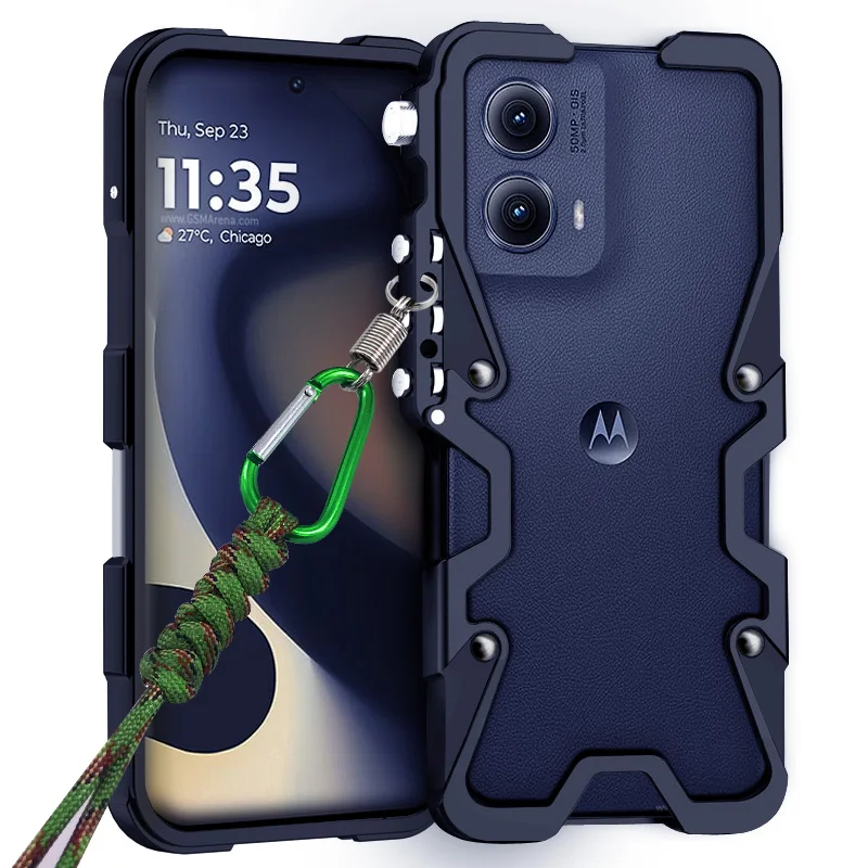 Luxury-Metal-Aluminum-bumper-Shockproof-back-case-For-Motorola-G85-5G ...