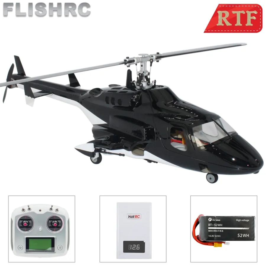 In Stock Flishrc 450 Scale Airwolf 6ch Simulation Rc Helicopter Gps ...