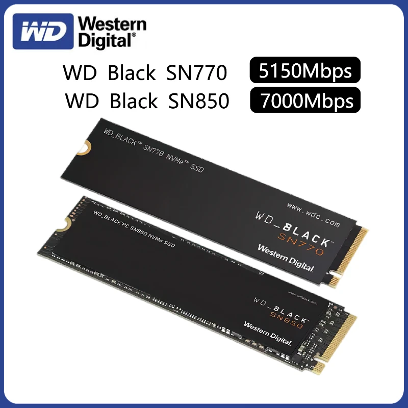 Western Digital Wd Black Sn770 Sn850 Nvme Ssd 2tb 1tb 500gb 250gb ...