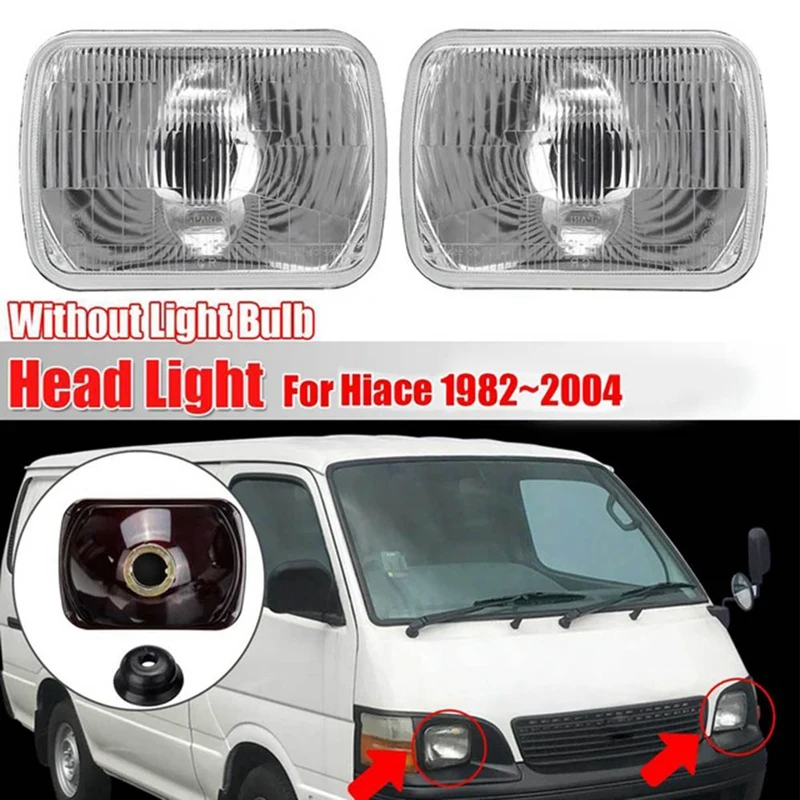 2Pcs-Front-Headlight-Set-Lamp-For-Toyota-Hiace-RZH-1982-2004-Bulb-Is ...