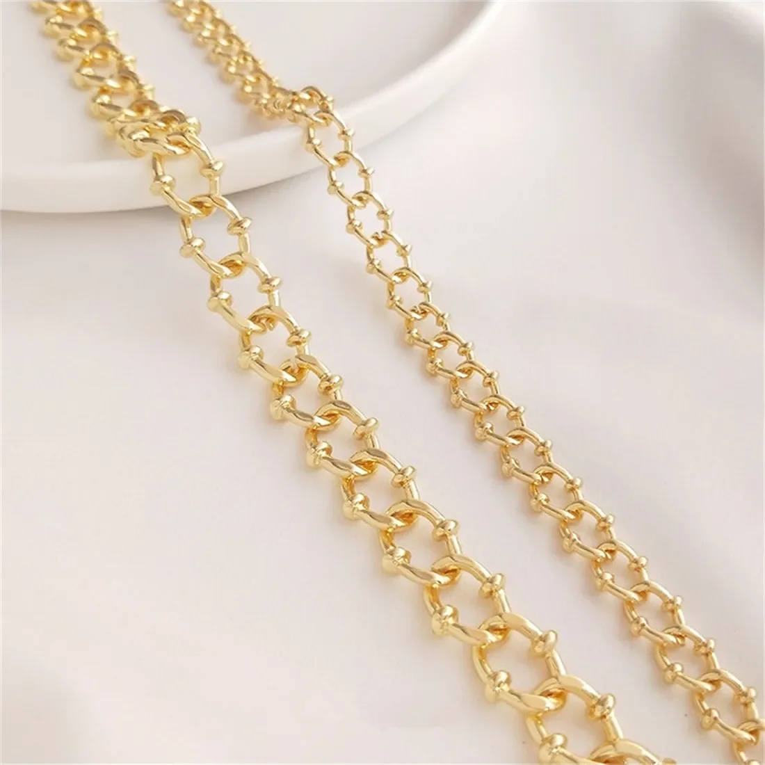 14K-Gold-European-American-Style-Retro-Coarse-Mineral-Chain-DIY ...