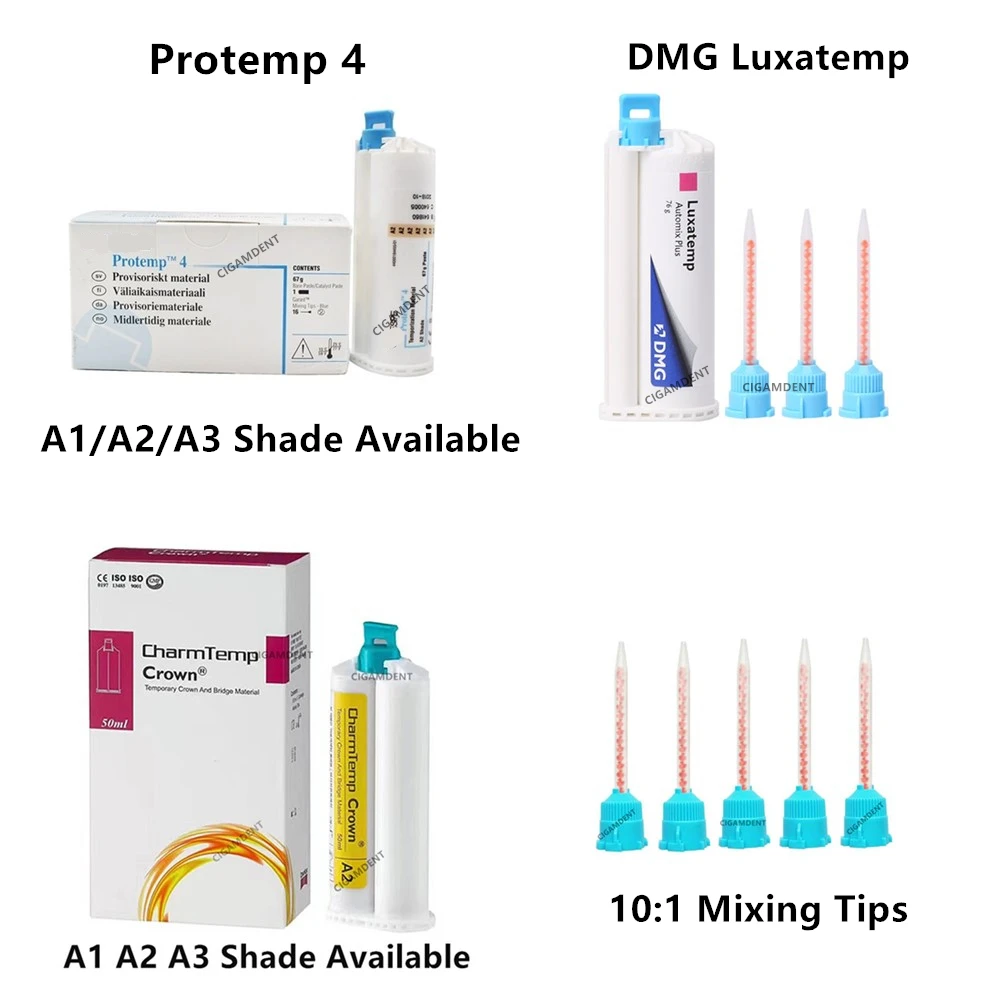DMG-Luxatemp-Dental-Temporary-Crown-Bridge-Material-Protemp-4-Refill-A1 ...