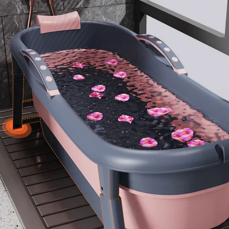 Inflatable-Bath-Foot-Spa-Basin-Slip-Gift-Lid-Cover-Baby-Half-Body-Bath ...