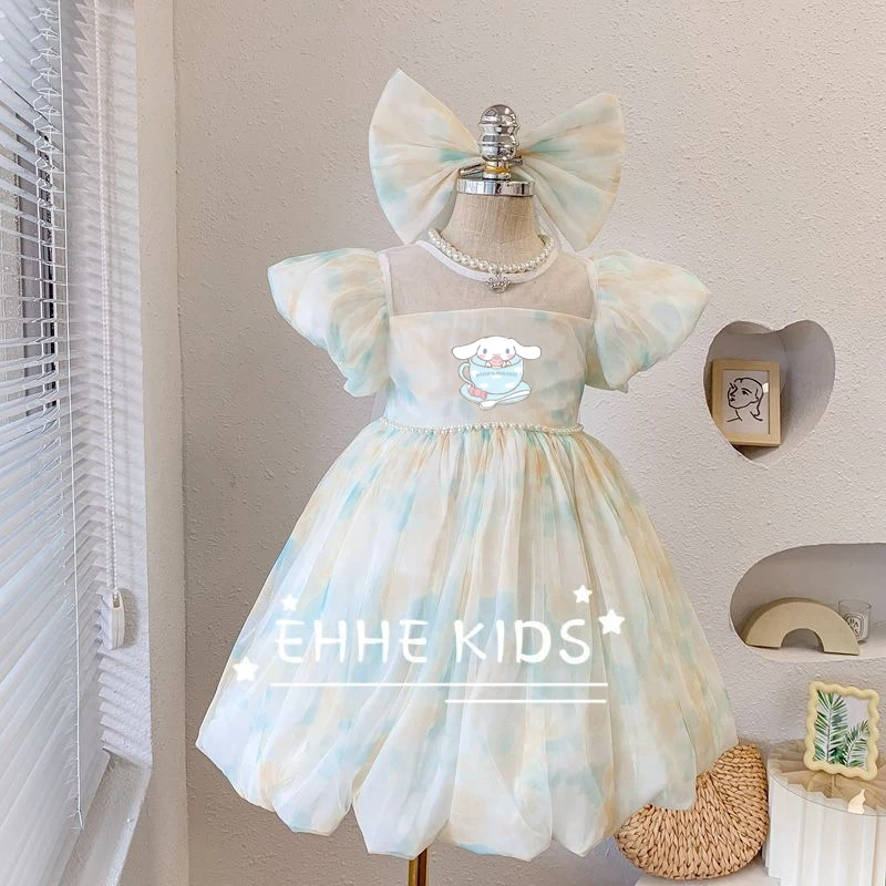Kawaii-Sanrio-Cinnamoroll-Hello-Kitty-Kids-Dresses-Summer-Baby-Girl ...
