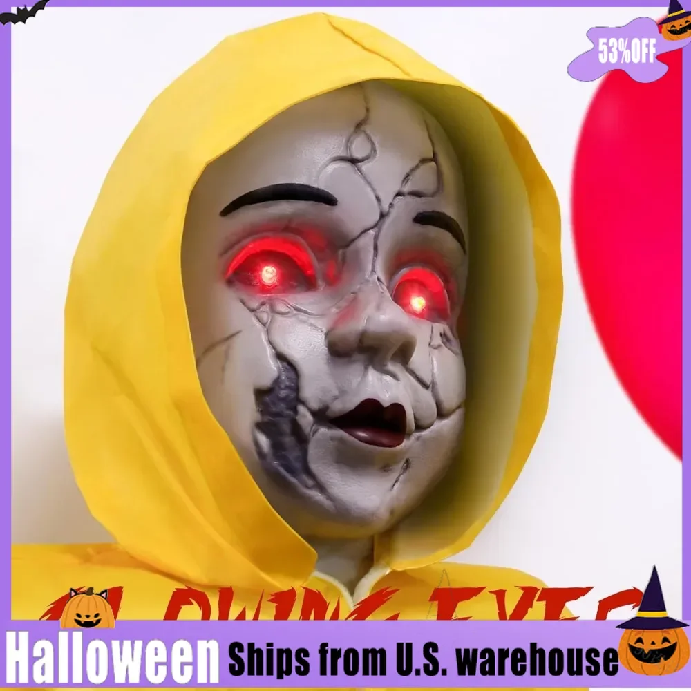 Halloween-Decorations-4-Ft-Life-Size-Animatronics-Prop-with-Glowing ...