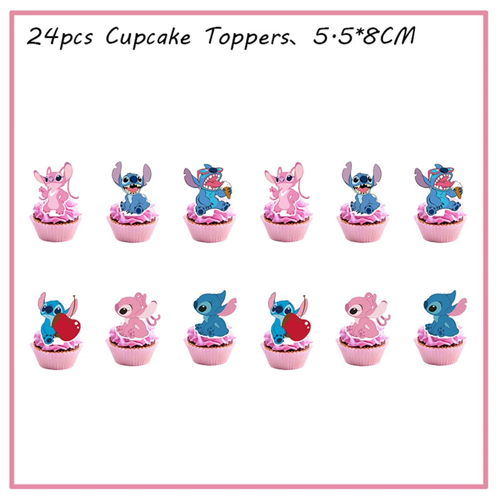 Suministros para decoraciones de fiesta de cumpleaños de Disney Stitch ...