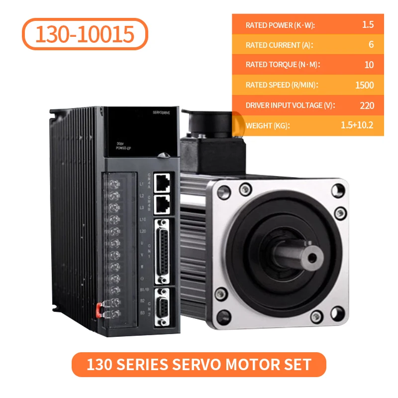 KYDCN-AC220V-servo-motor-set-servo-motor-driver-130mm-flange-1500W ...