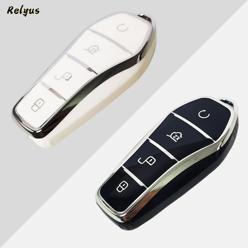 Soft-TPU-Car-Remote-Key-Case-Cover-Shell-Fob-for-BYD-Song-PRO-Han-EV ...