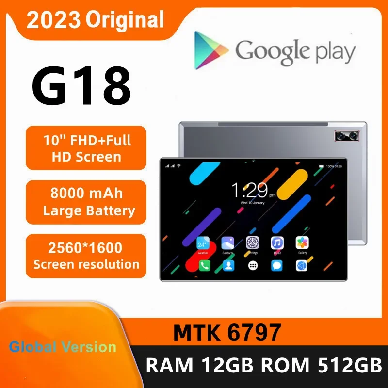2023-Newest-Gobal-Version-Android-Tablet-G18-10-1-Inch-Android-12 ...
