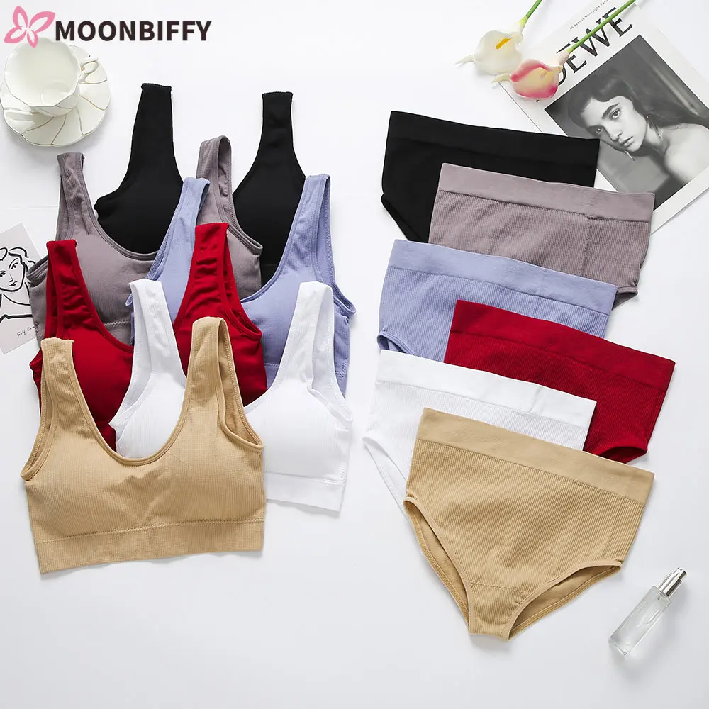 Conjunto-de-ropa-interior-deportiva-sin-costuras-para-mujer-Top-de ...