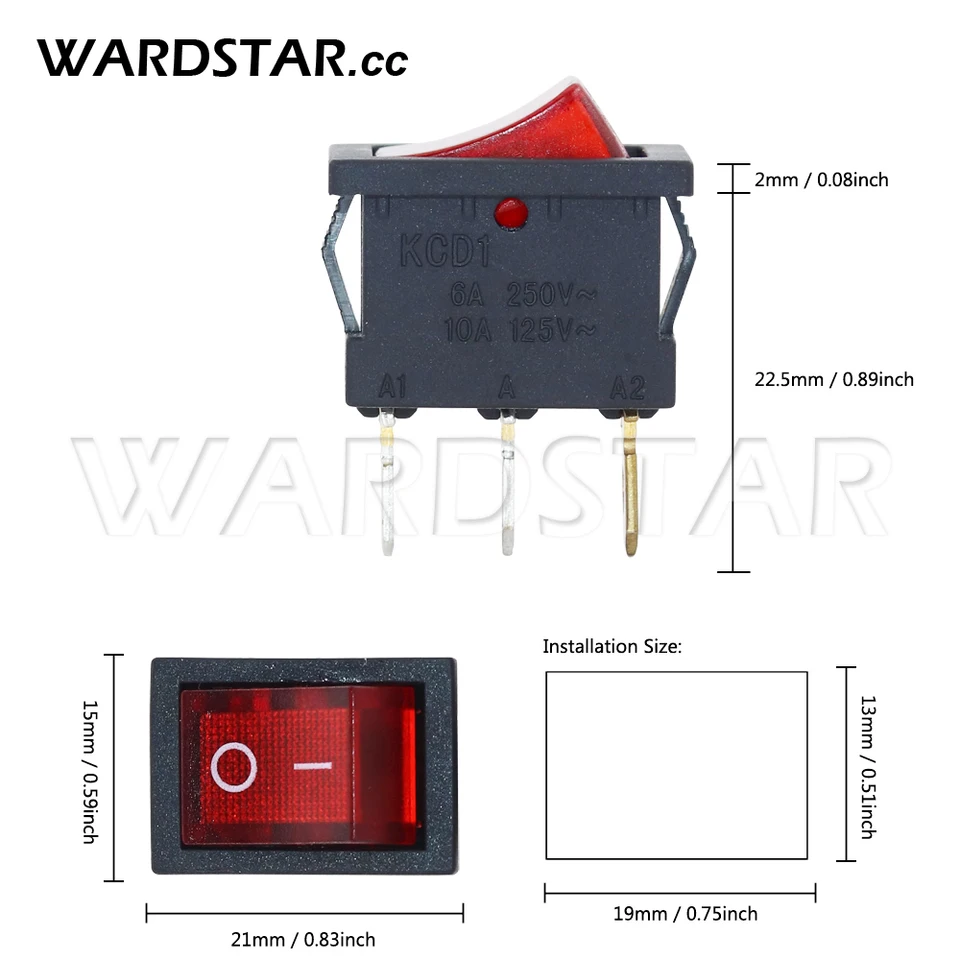 Interruptor Pequeño 220v Apagadores Y Contactos 20 Interruptores 2 ...