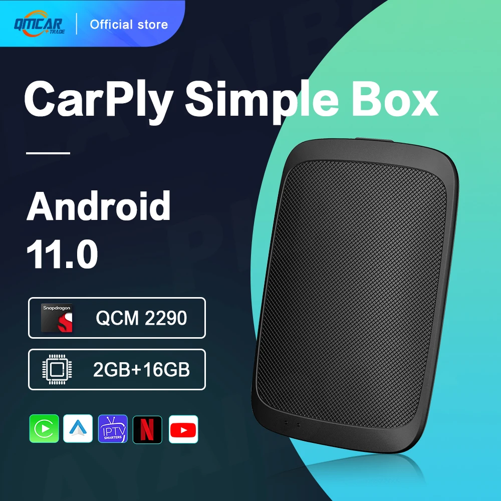 Carplay Box Mini Ai Box IPTV Netflix Wireless Android Auto UX999Simple ...
