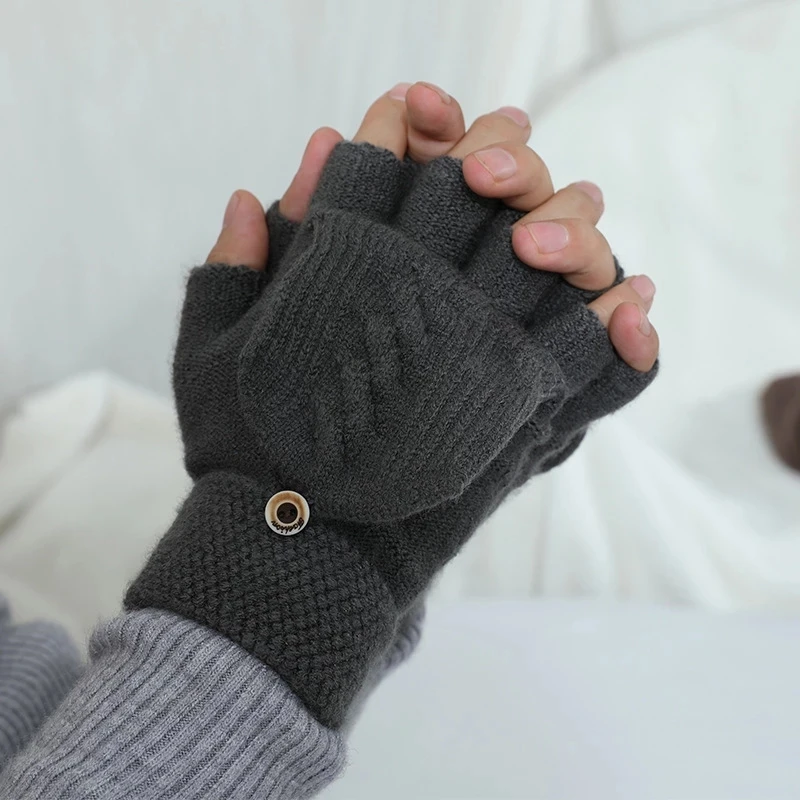Winter Fingerless Gloves For Men