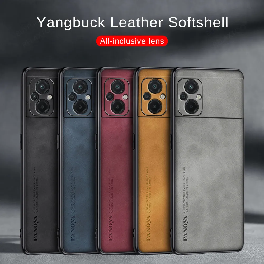 Luxury-Lambskin-Leather-Back-Case-For-Xiaomi-Poco-M5-4G-Little-Poxo-M-5 ...