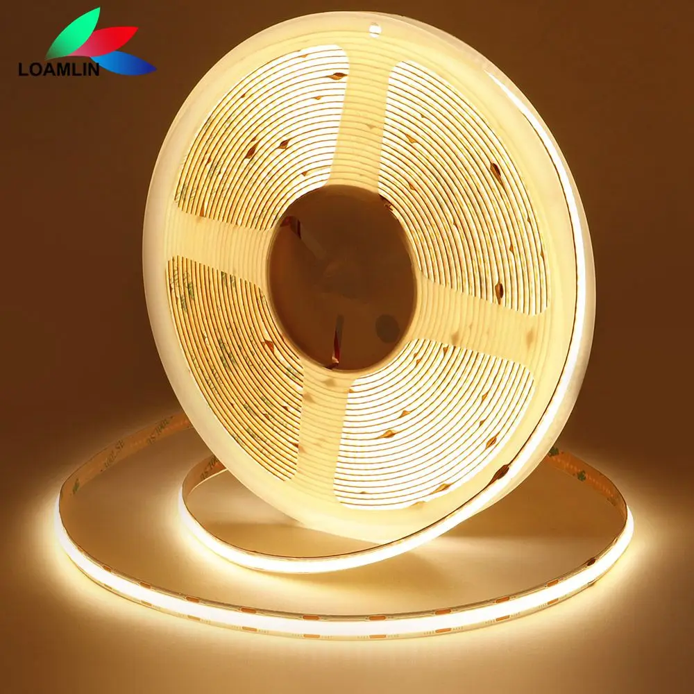 Dimmable-COB-LED-Strip-Lights-COB-CCT-608-624LEDs-M-alta-densidade-FOB ...