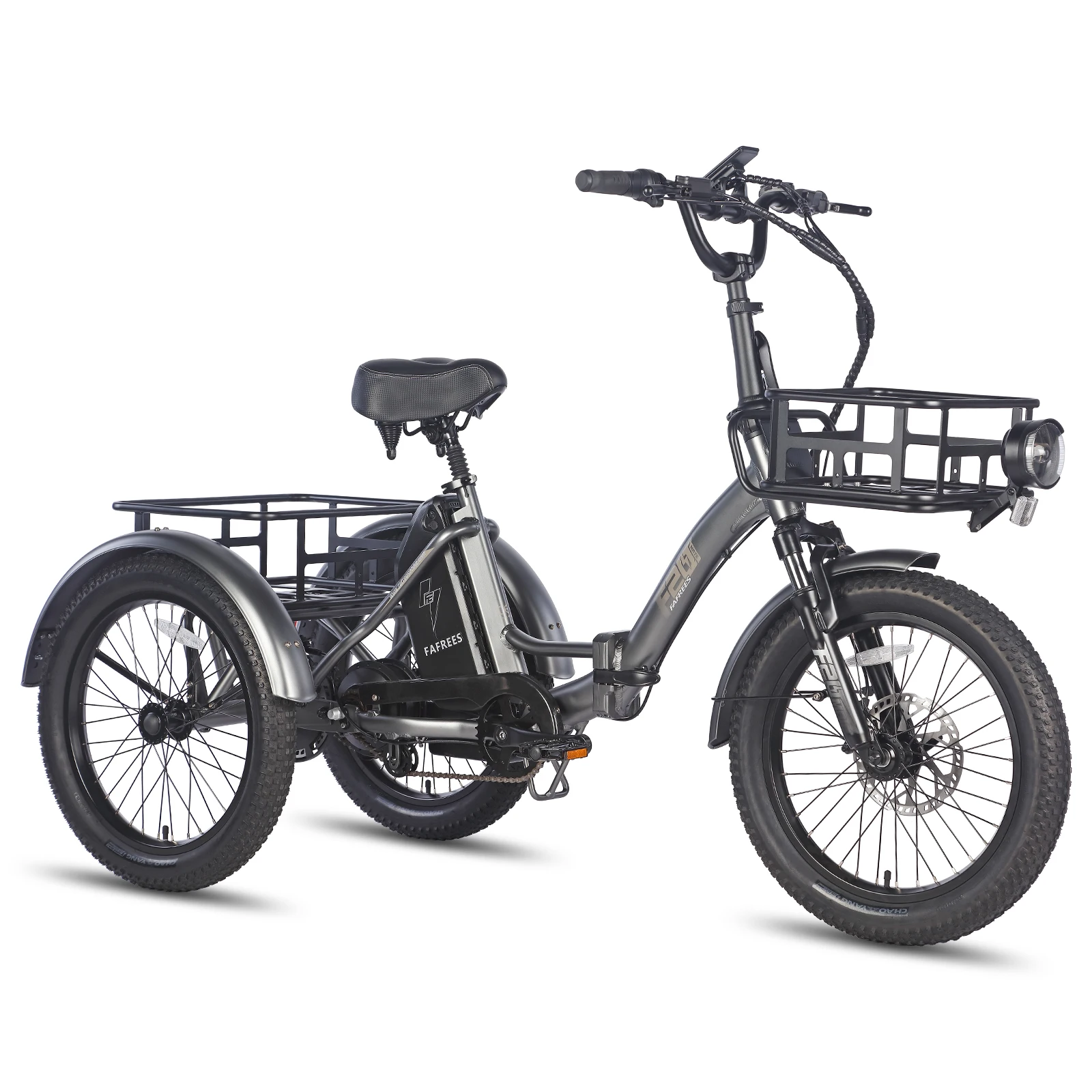 FAFREES F20 Mate Electric Tricycle, 500W Brushless Motor, 48V/18.2Ah ...