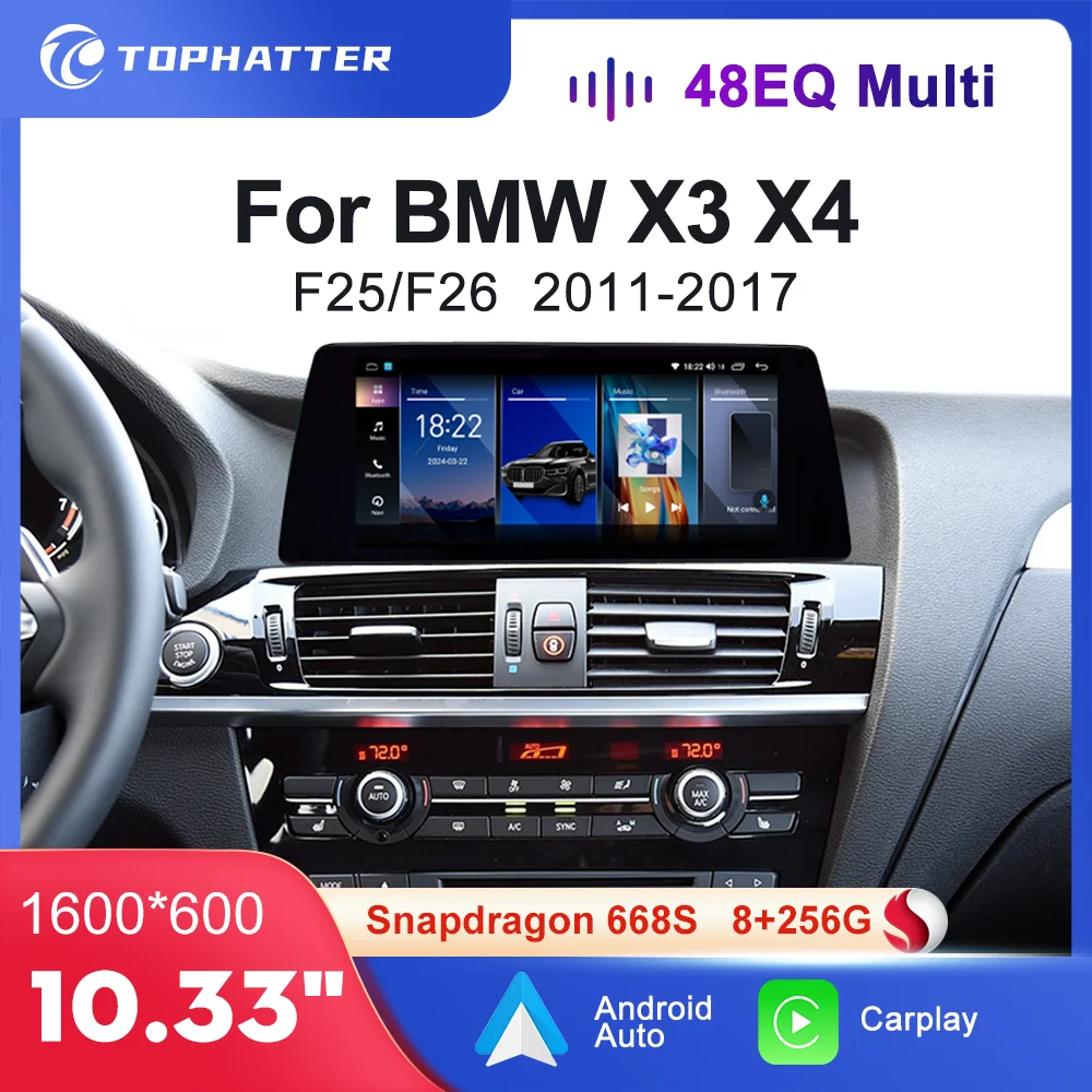 TOPHATTER-10-33inch-Android13-Car-Radio-For-BMW-X3-X4-F25-F26-CIC-NBT ...