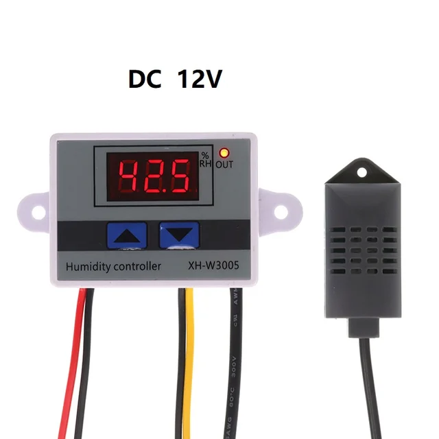 W3005 Humidistat number Humidity Meter 12V 24V 110V 220V Humidity ...