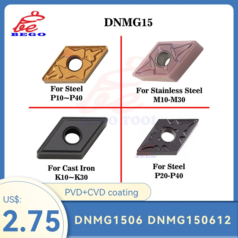 Turning Tools | Dnmg Inserts | Dnmg Carbide | Lathe Cutter - Original ...