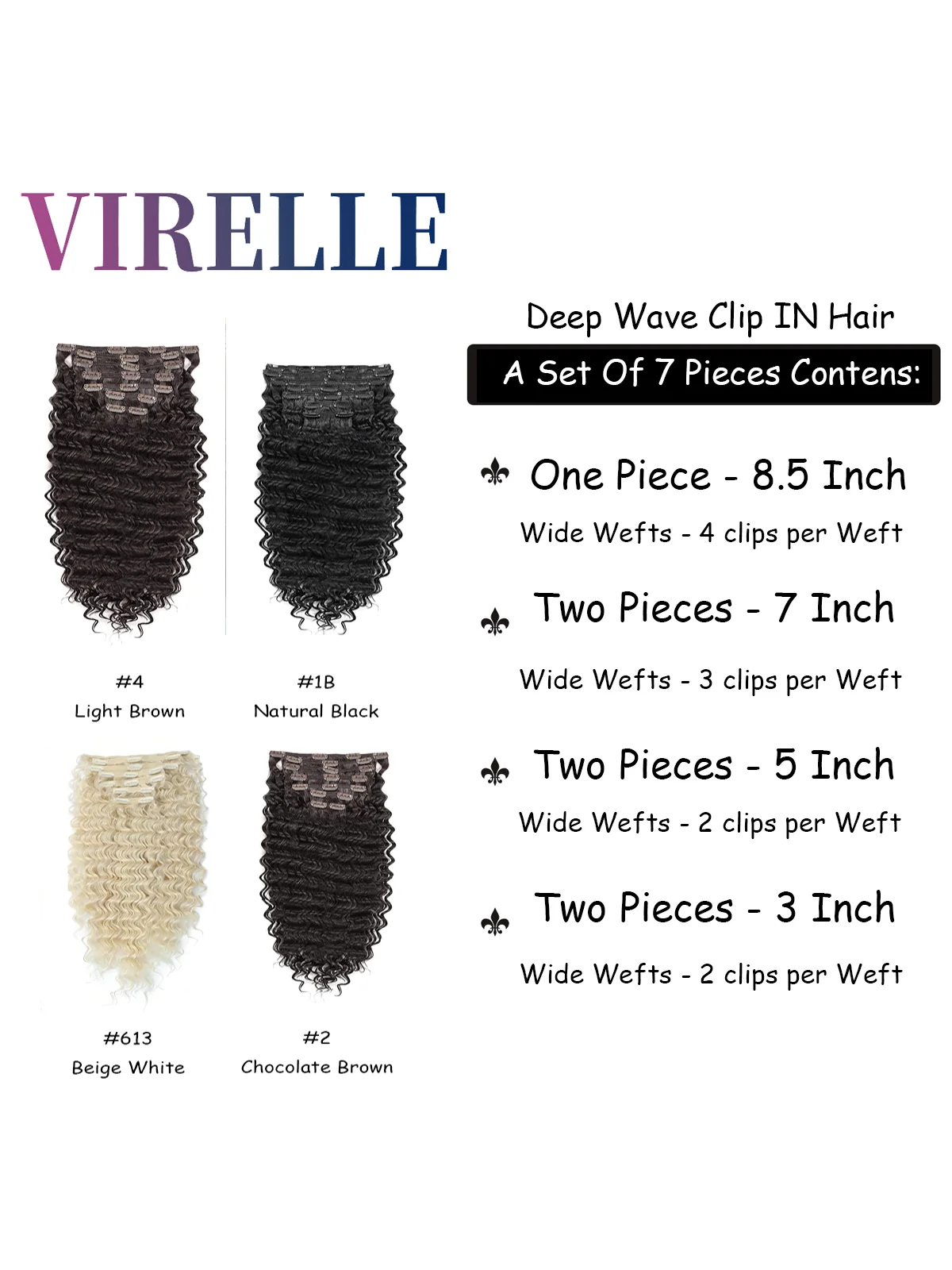 Synthetic kinky curly clip on hair extension