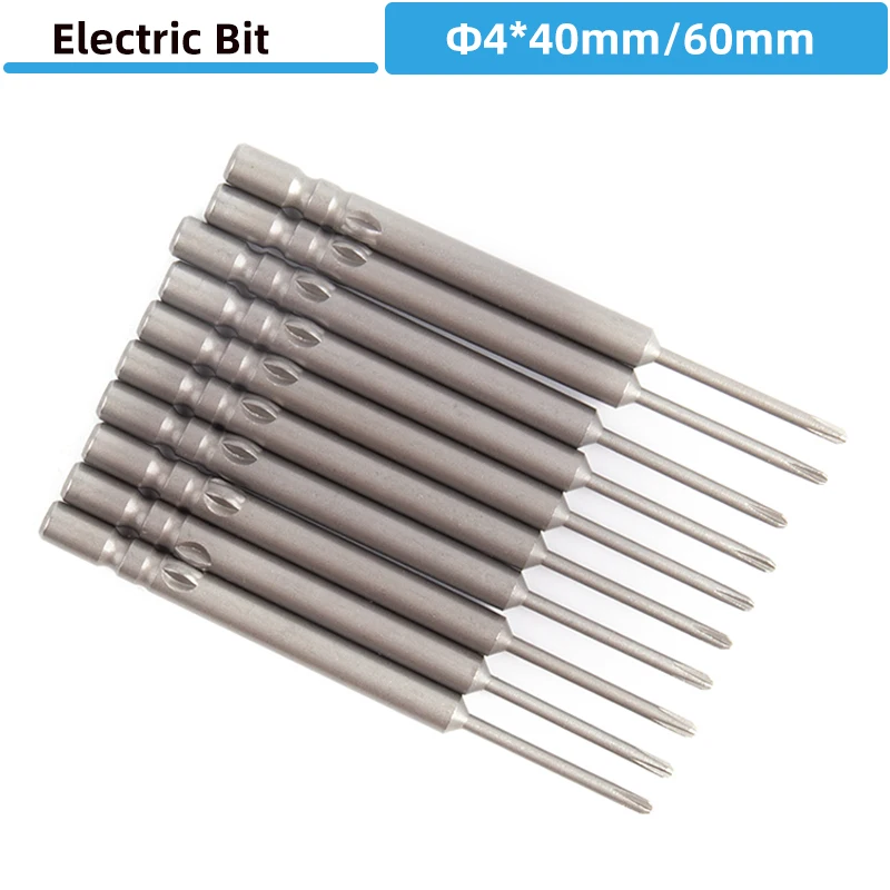10pcs 4MM Srewdriver Bits Cross Electric Batch Head S2 Alloy Steel ...