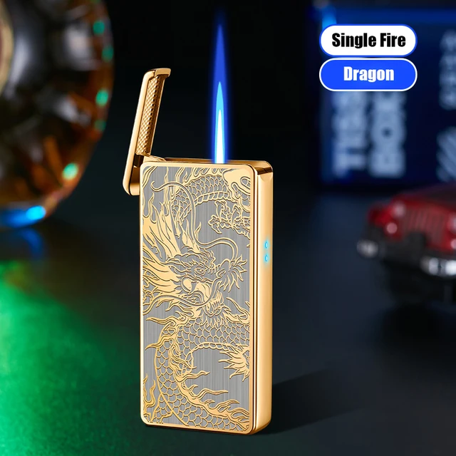 Intelligent Voice-activated Windproof Flame Lighter Airflow Gravity ...