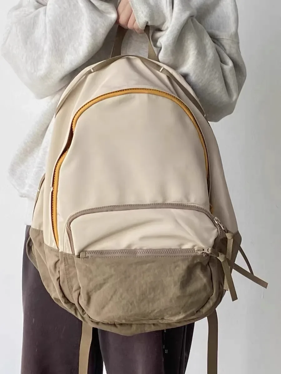 Fashion-Women-Backpack-Aesthetic-Retro-Student-Schoolbag-Nylon ...