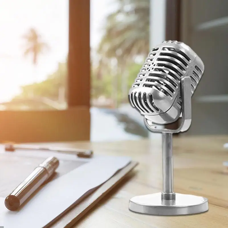 Retro Microphone With Stand