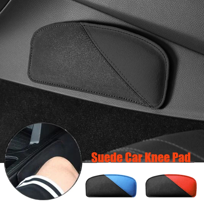 Comfortable Suede Car Knee Pad Auto Cushion Elastic Memory Foam Leg Pad ...