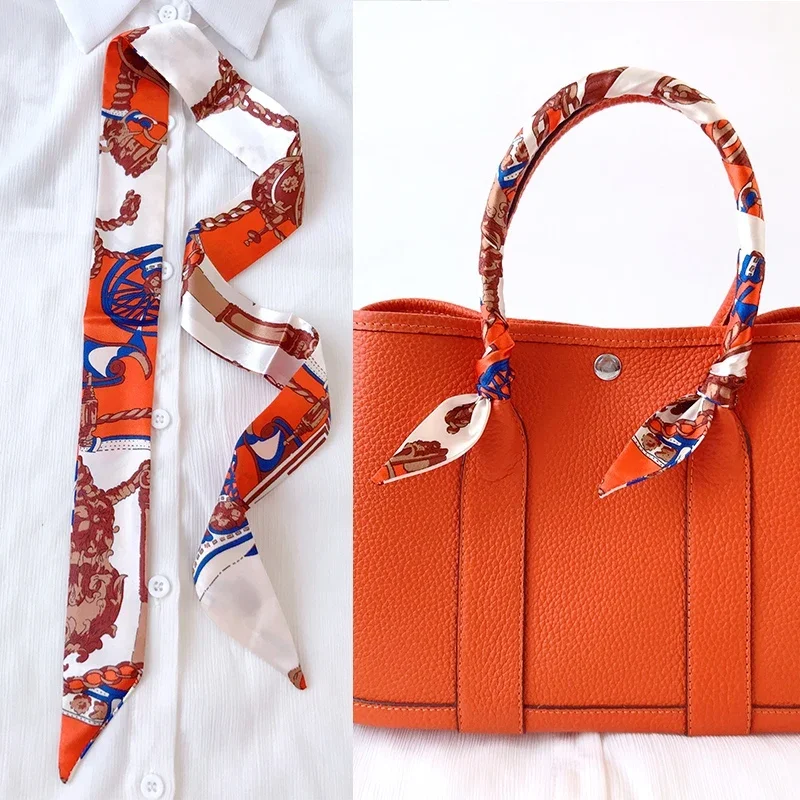 New-Woman-Skinny-Silk-Scarf-Long-Hair-Strip-Silk-Ribbon-Small-Neck ...
