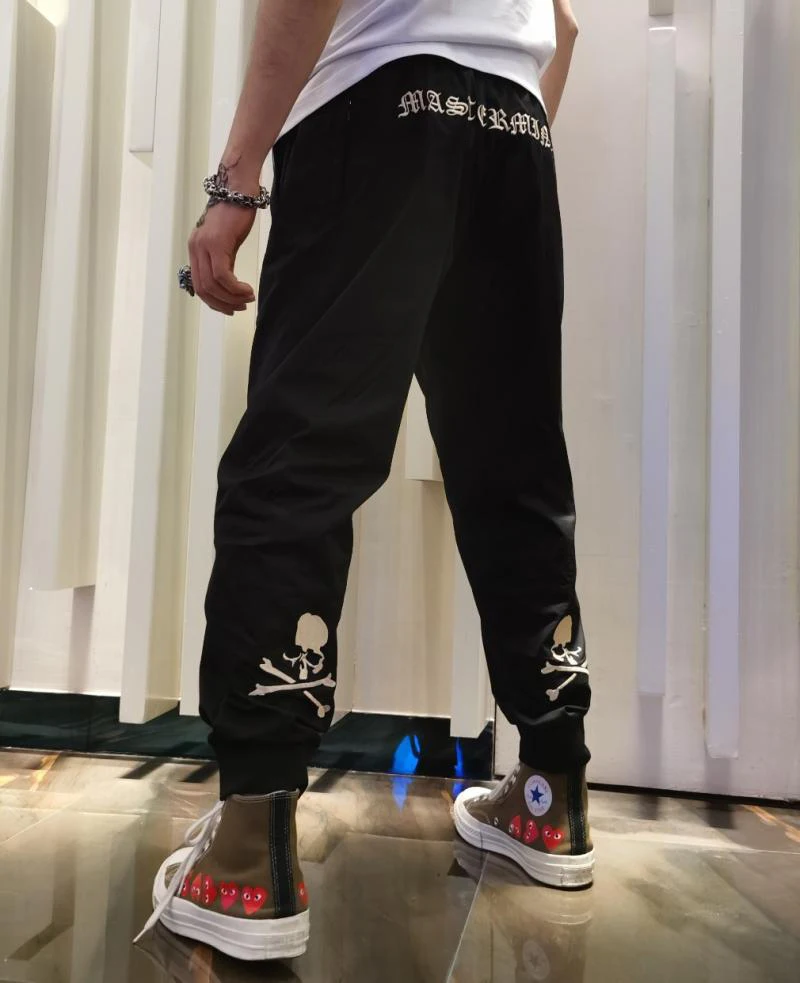 2022 mastermind刺繍サンスクリットレタースカルmmjメンズスモールフィート通気性ワークウェアカジュアルパンツkz669 ...