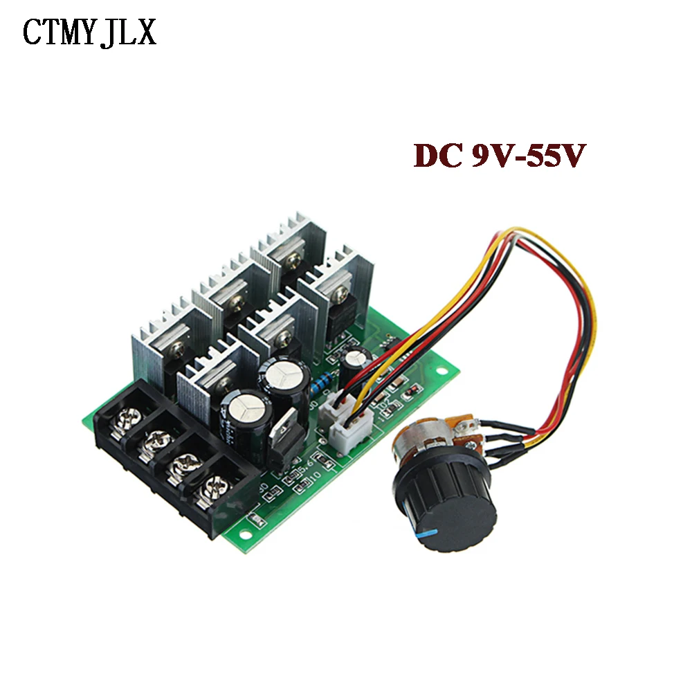 ZW40 PWM Motor Speed Control Module DC 9V-55V 9/12/24/36/48/55V 40A ...