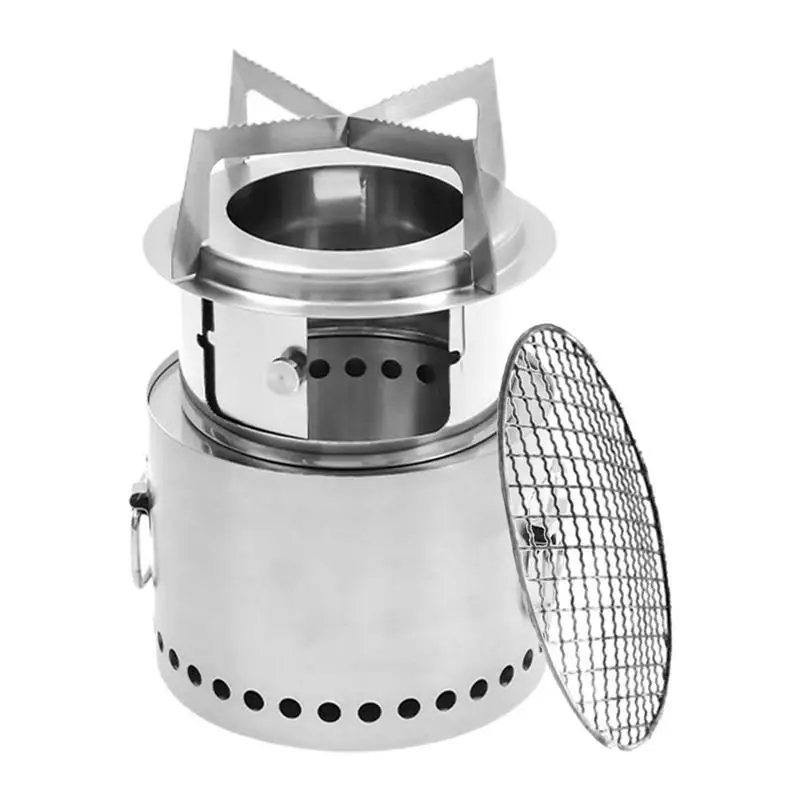 Firewood Stove Round Shaped Wood Stove Portable Small Burning Stoves ...