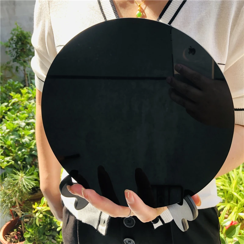 High Quality Natural Black Obsidian Scrying Mirror Healing Crystals ...