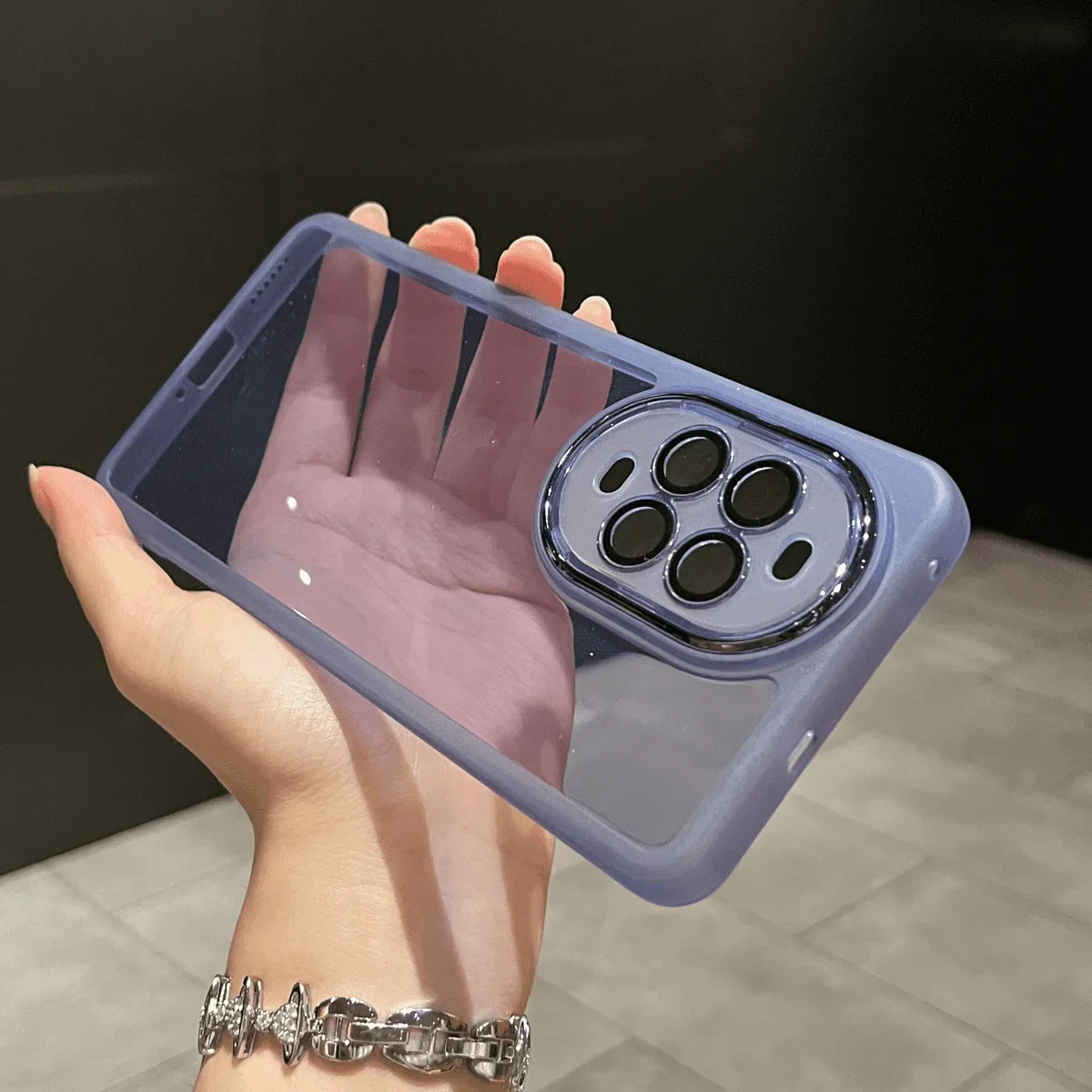 Luxury Colorful Transparent TPU Soft Case Cover for NOVA 12 S (Blue)