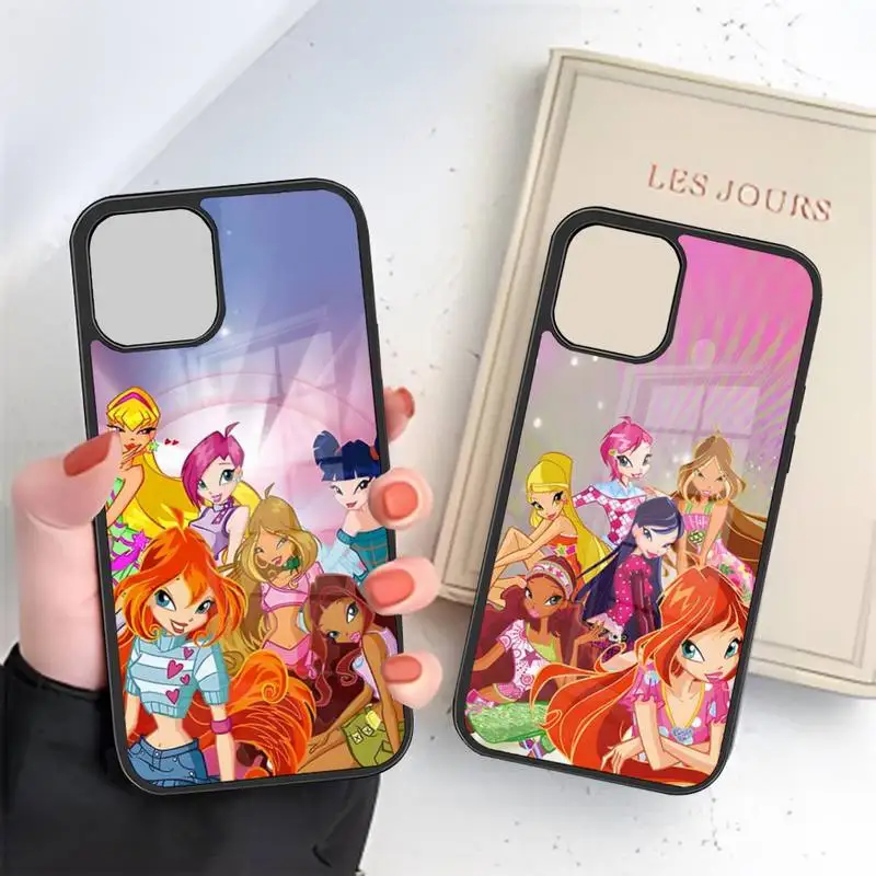 Women Girl Winx Catoon Clubs Phone Case PC+TPU For Samsung Galaxy S22 ...