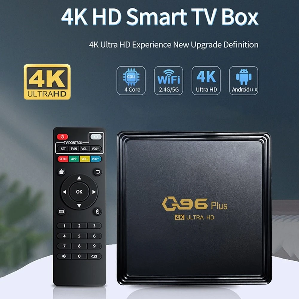 Smart Tv Box Amlogic S905 Quad Core | Q Plus Smart Tv Box 4gb 64gb ...