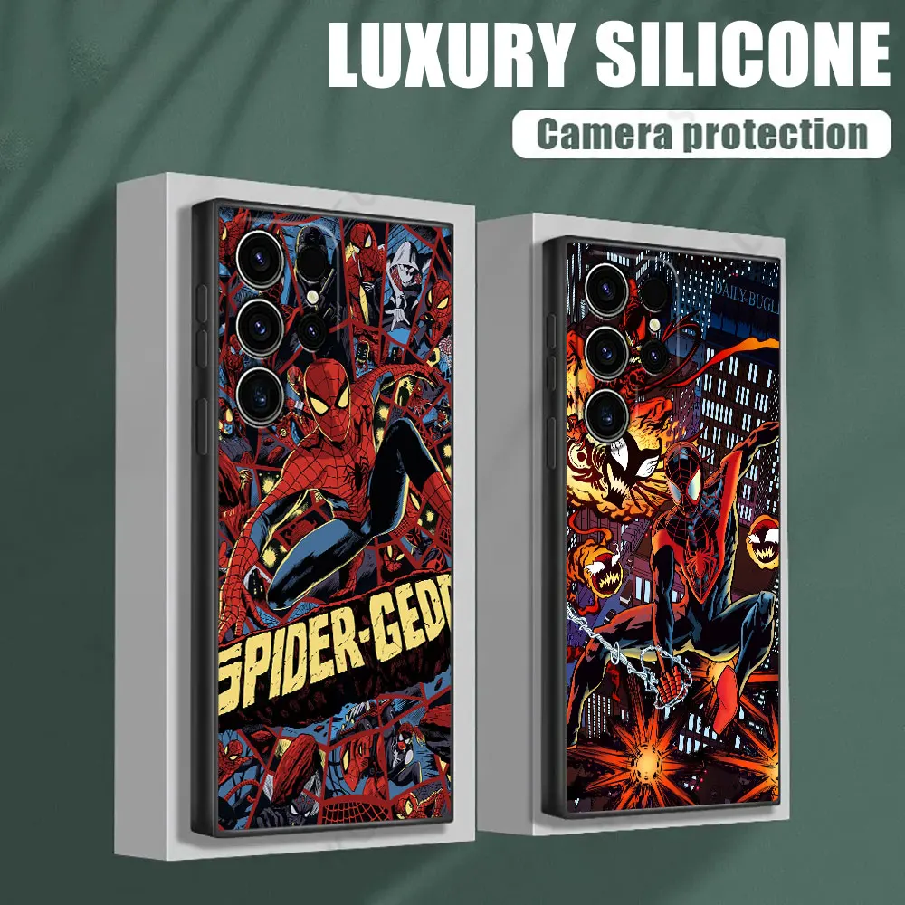 Spider-Man-Spiderman-Phone-Case-For-Samsung-Galaxy-S24-Ultra-Cases-S23 ...