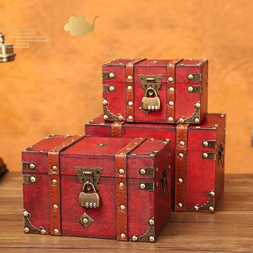 1Pc-Creative-Vintage-Pirate-Prop-Box-With-Bronze-Color-Lock-European ...