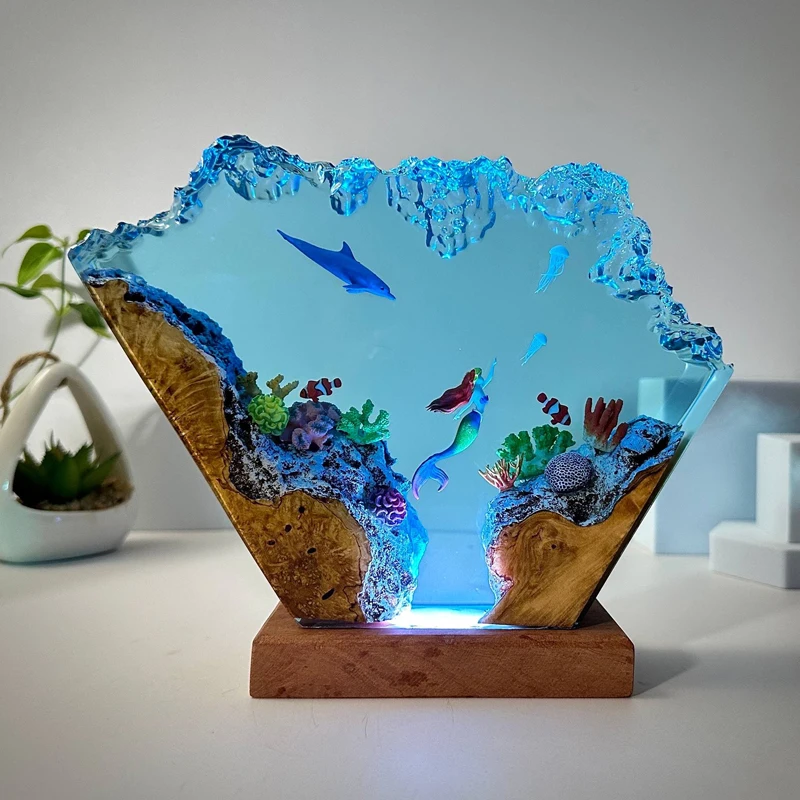 Seabed-World-Organism-Resin-Table-Light-Creactive-Art-Decoration-Lamp ...