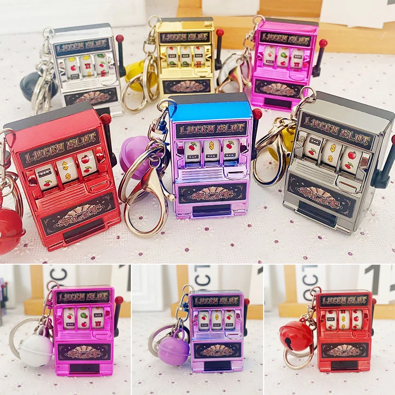 Mini-Slot-Machine-Toy-Keychain-Creatives-Interesting-Car-Keyring-Game ...