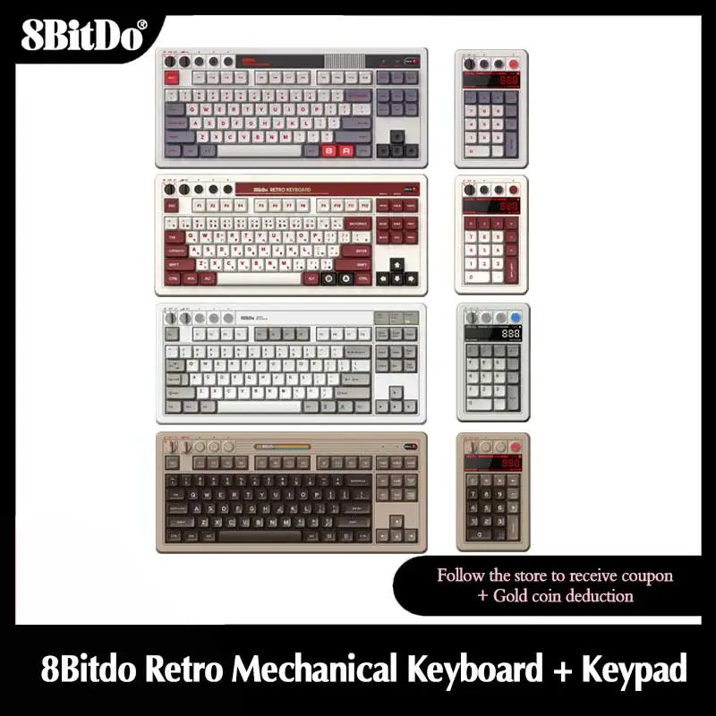 8BitDo-Teclado-Mec-nico-Retro-18-Numpad-Design-Compacto-Enhanced-Gaming ...